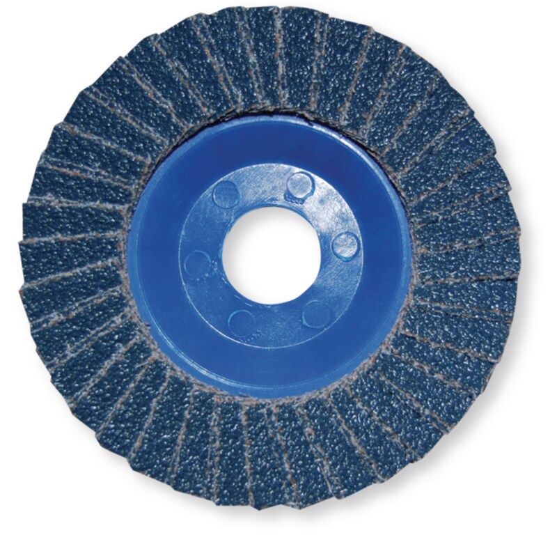 Disque à polir abrasif zirconium corindon avec support plat en nylon ...